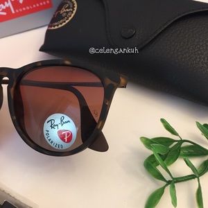 Ray-Ban | Accessories | Rayban Erika Tortoise Polarized Rb471 New ...